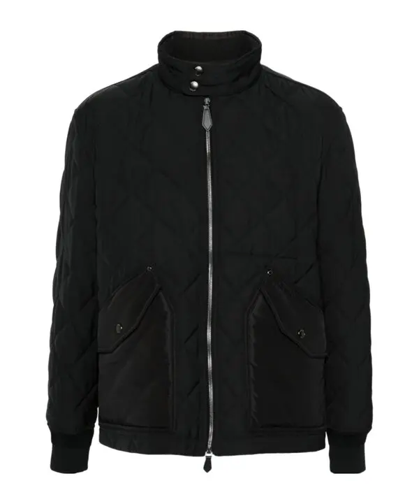 Burberry Long Sleeve Quilted Zip Jacket