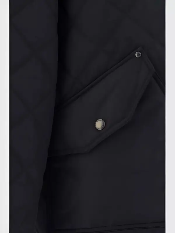Burberry Long Sleeve Quilted Zip Jacket