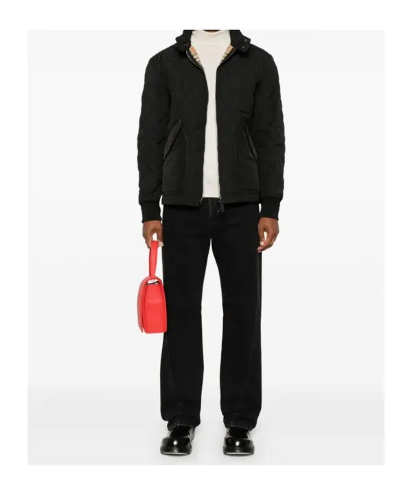 Burberry Long Sleeve Quilted Zip Jacket