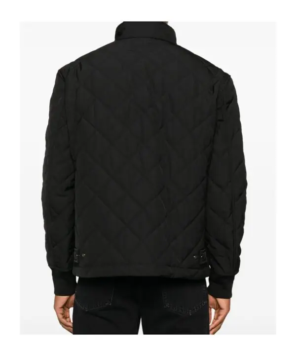 Burberry Long Sleeve Quilted Zip Jacket