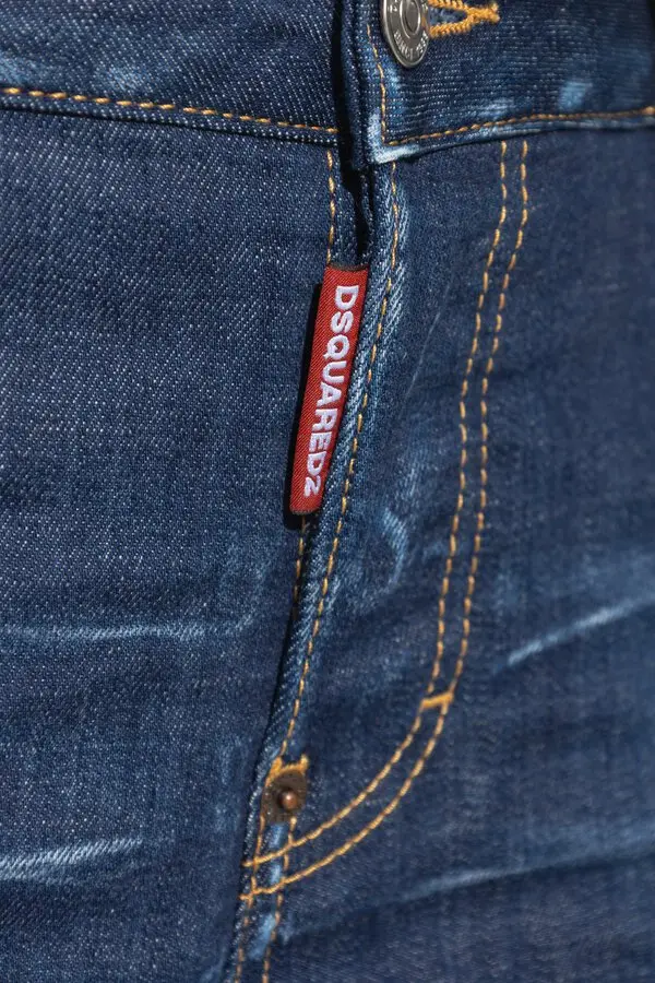 Dsquared2 Cropped Straight-leg Jeans - Blue