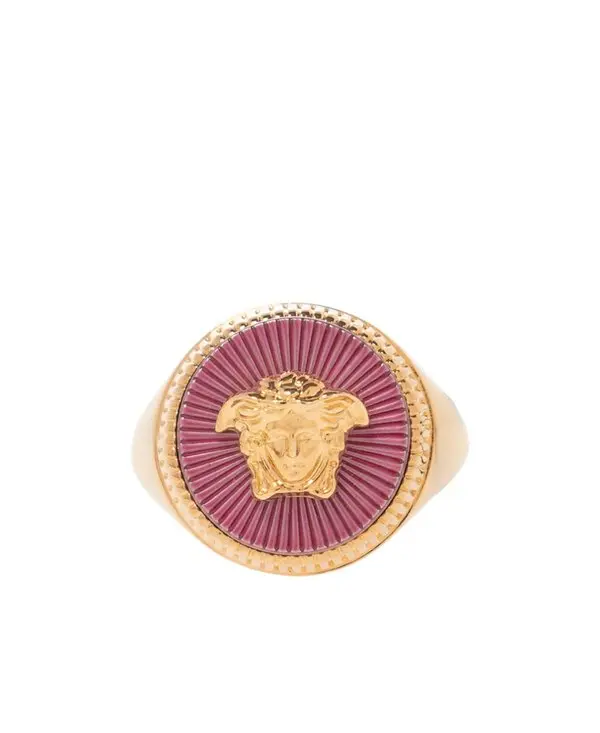 Versace Medusa Head Signet Ring - Multicolor