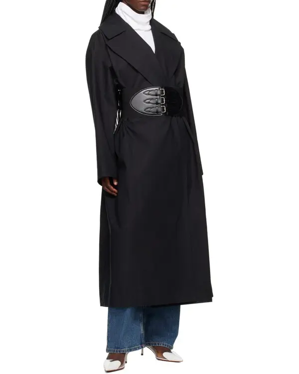 Alaïa Long-sleeved Belted Trench Coat