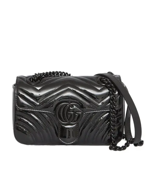 Gucci Gg Marmont Patent Leather Mini Bag