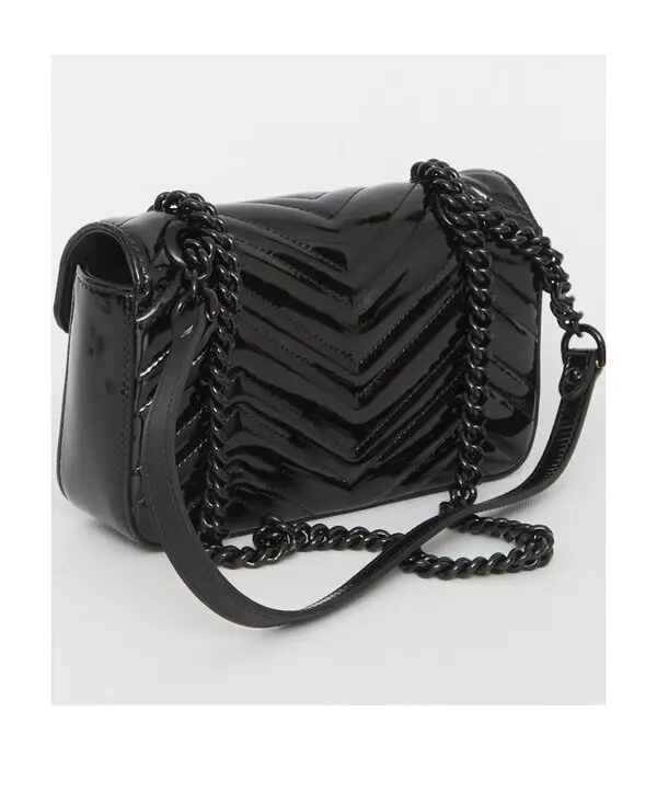Gucci Gg Marmont Patent Leather Mini Bag