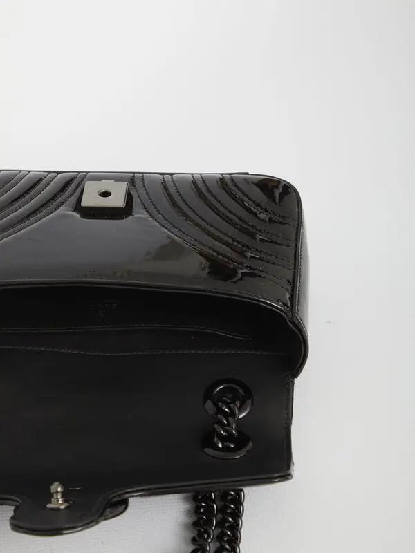 Gucci Gg Marmont Patent Leather Mini Bag