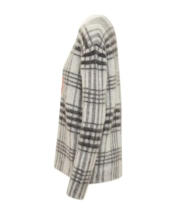 J.W.ANDERSON Logo Intarsia-knit Checked Jumper