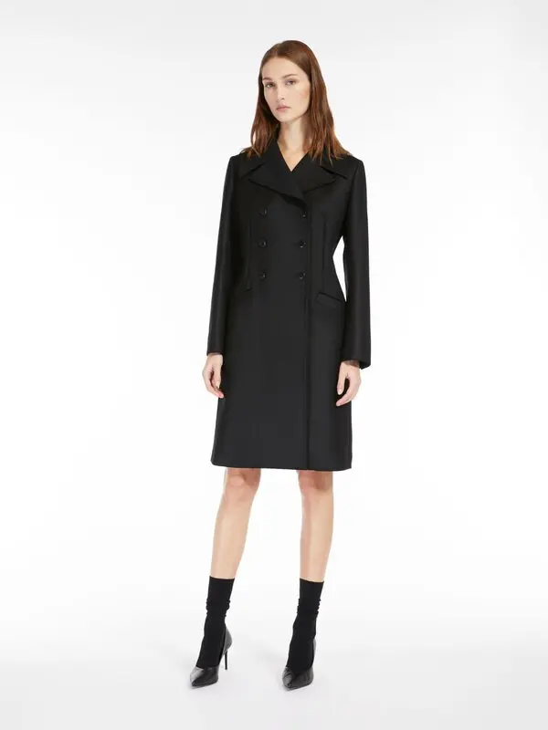 Max Mara Double-breasted Wool Blend Coat