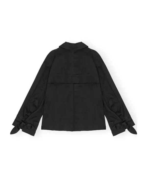 GANNI Herringbone Buttoned Jacket