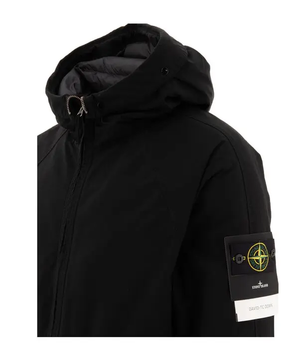 Stone Island David Tc Down Hooded Jacket