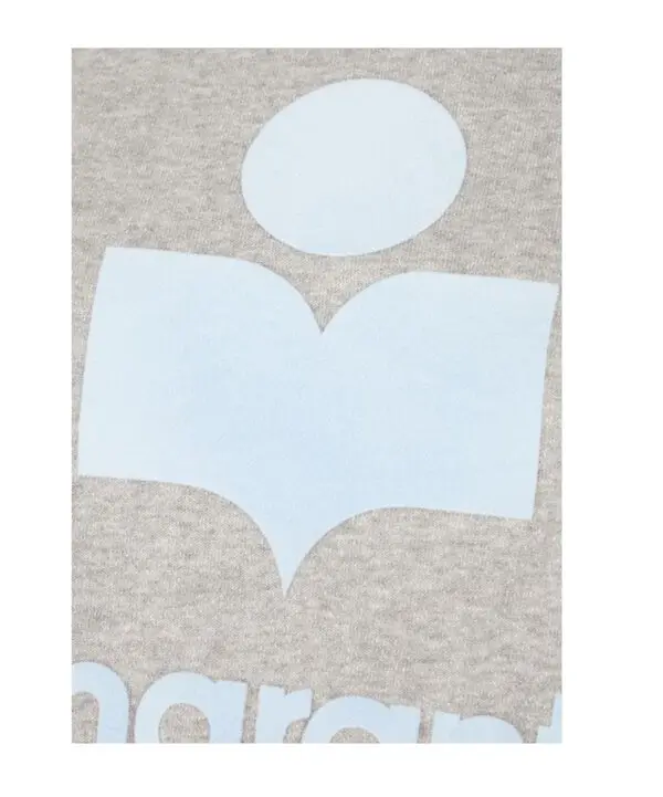 Isabel Marant Étoile High Neck Logo Sweatshirt - Gray