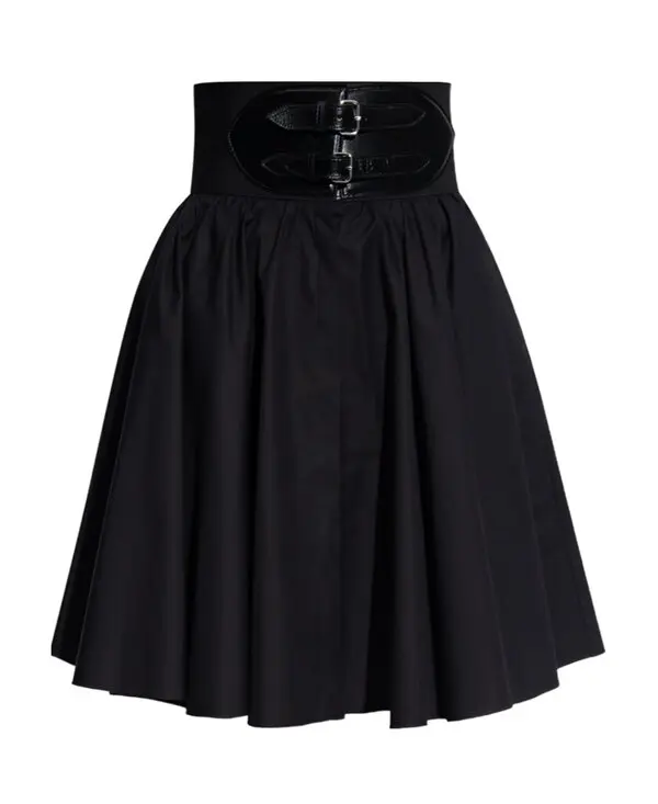 Alaïa High Waist Skirt With Elastic Belt