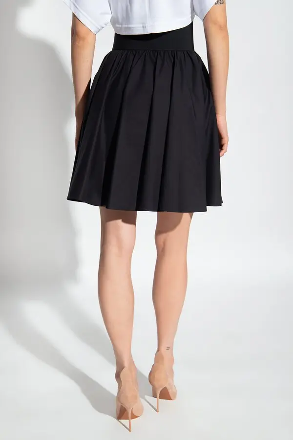 Alaïa High Waist Skirt With Elastic Belt