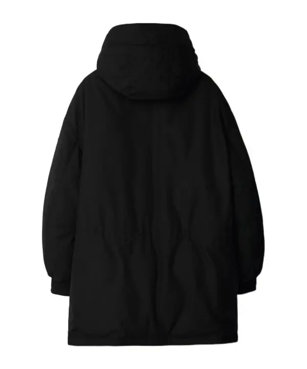 Burberry Hooded Parka With Ekd Motif