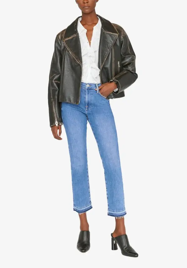 FRAME Cotton Denim Trousers