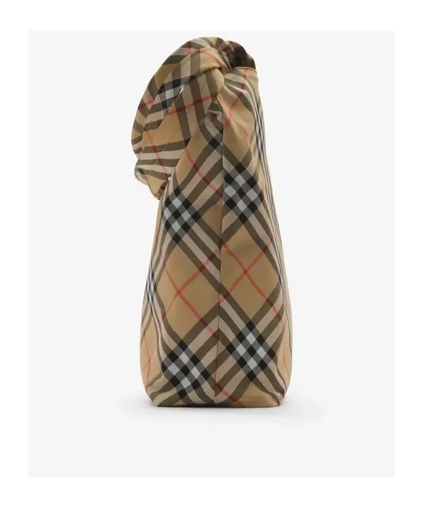 Burberry Checked Zipped Tote Bag