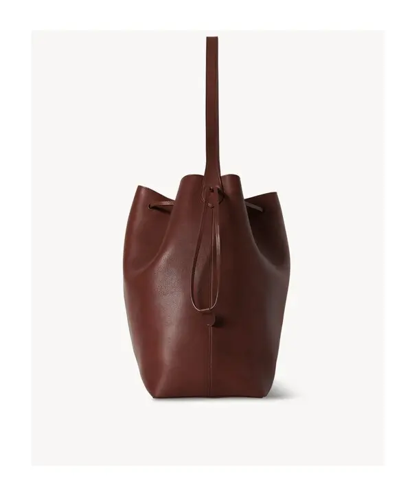 THE ROW Belvedere Drawstring Bucket Bag - Coffee