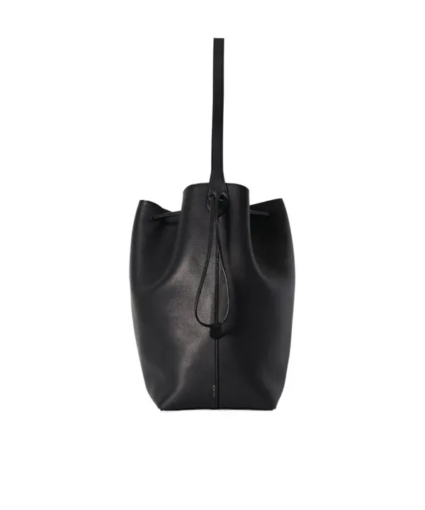 THE ROW Belvedere Drawstring Bucket Bag - Black