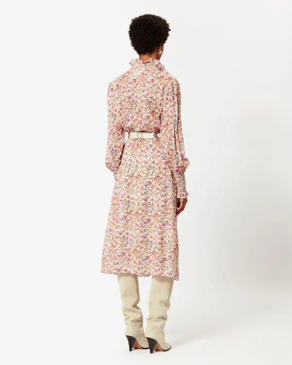 Isabel Marant Étoile Galoa Printed Long-sleeve Dress