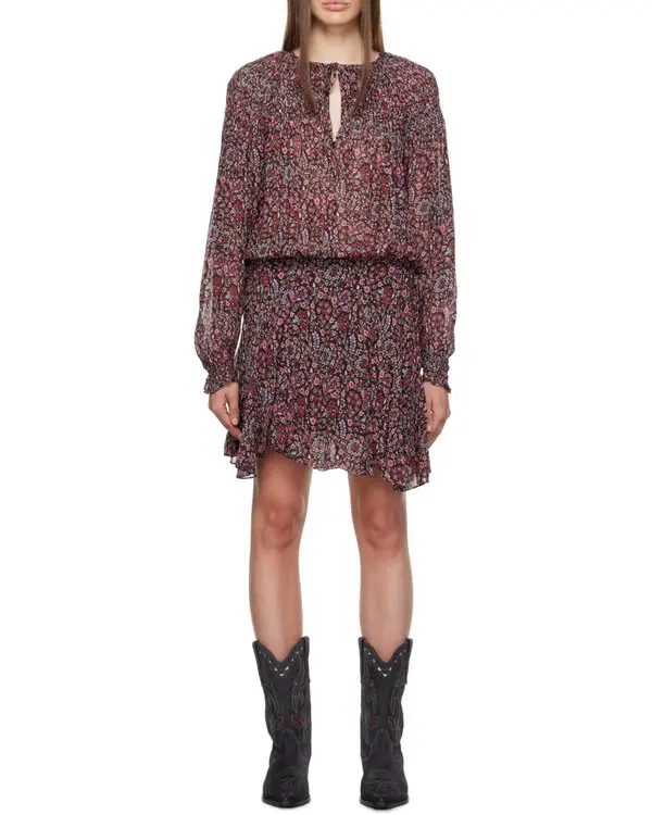 Isabel Marant Étoile Floral Print Long-sleeve Dress
