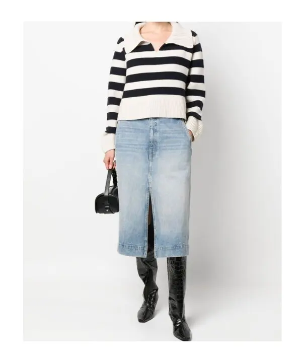 Khaite Franklin Striped Knitted Jumper