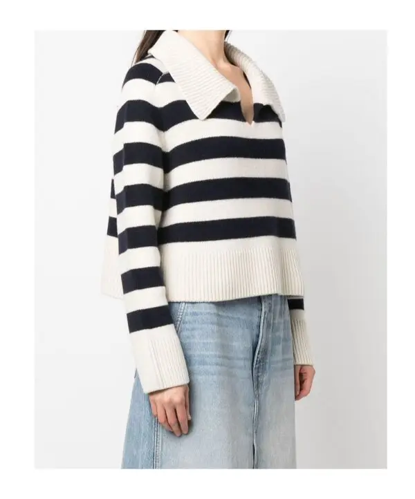 Khaite Franklin Striped Knitted Jumper