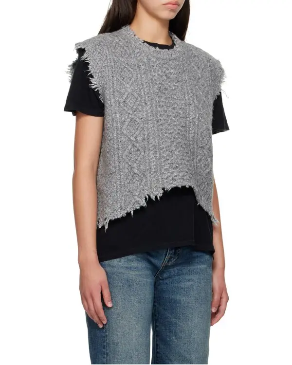 R13 Boyfriend Cable Knit Vest