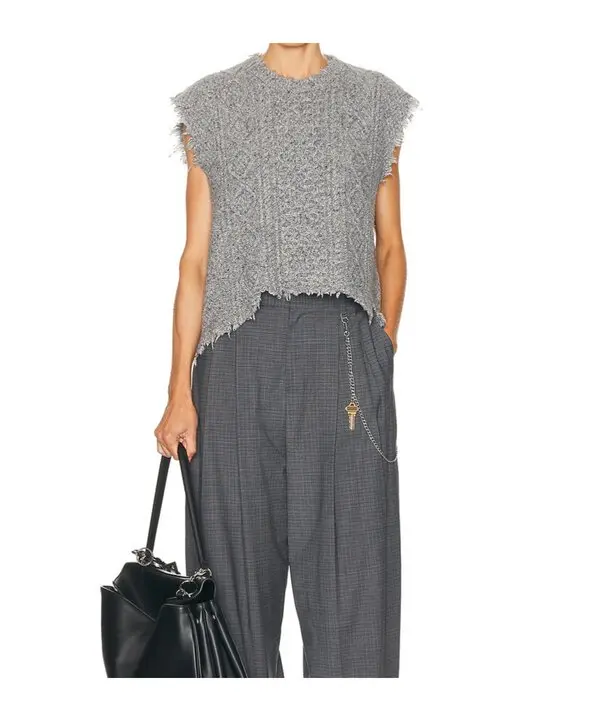 R13 Boyfriend Cable Knit Vest