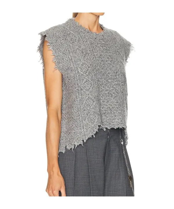 R13 Boyfriend Cable Knit Vest
