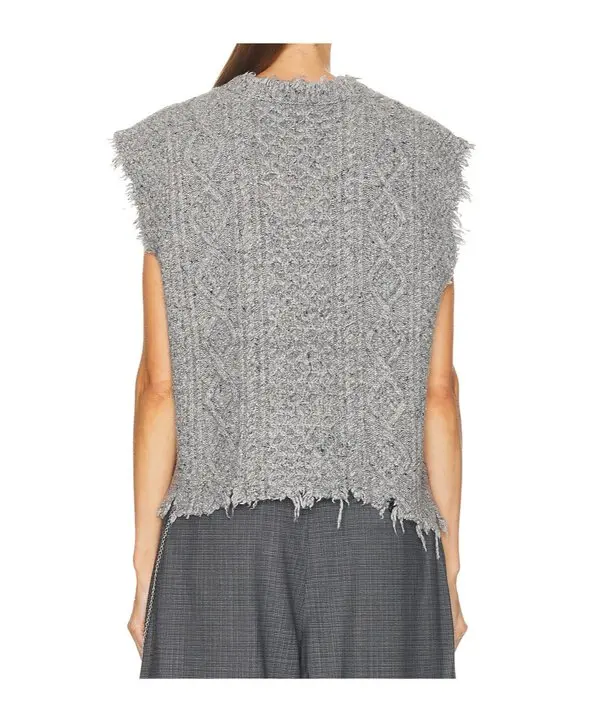 R13 Boyfriend Cable Knit Vest