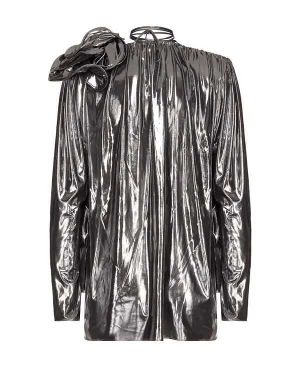 Magda Butrym V-neck Long Sleeve Blouse