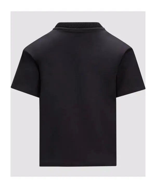 Moncler Logo Embroidered Crewneck T-shirt