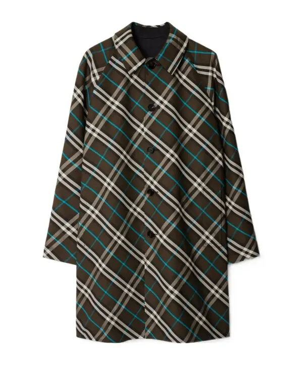 Burberry Nova Check Reversible Buttoned Coat