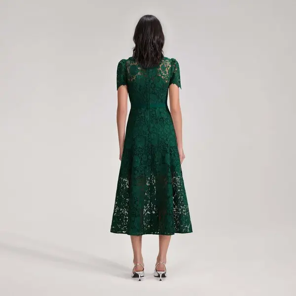 SELF-PORTRAIT Lace Midi Dress