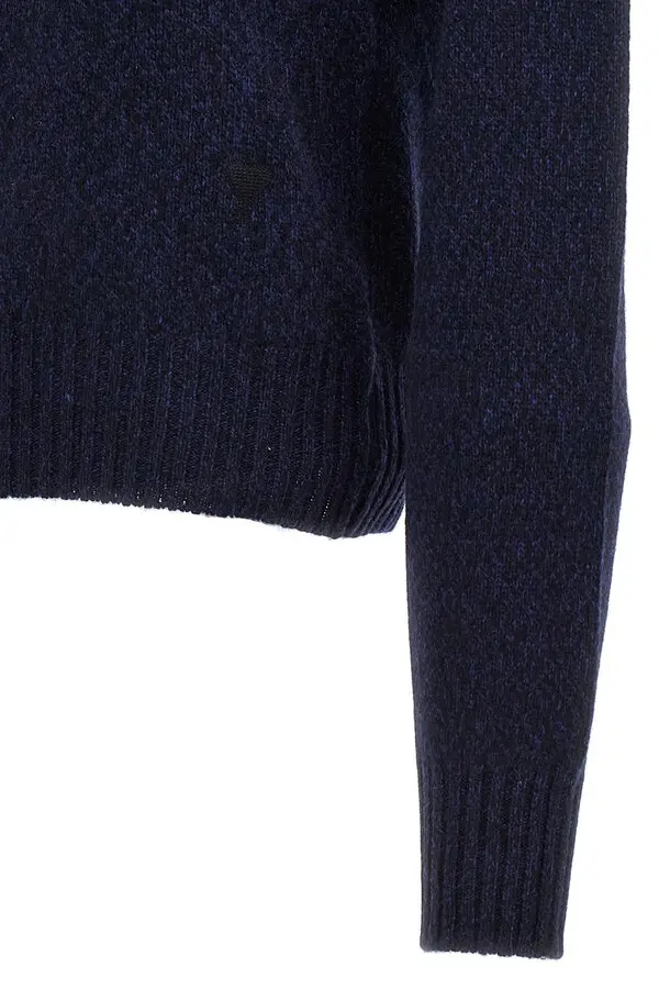AMI Paris High Neck Knitted Jumper