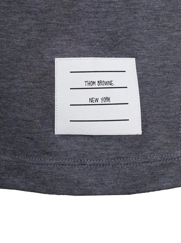 Thom Browne Cotton Logo Tag Polo Shirt