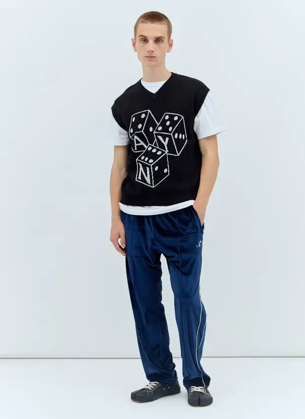 AWAKE Dice Logo-jacquard Knit Vest