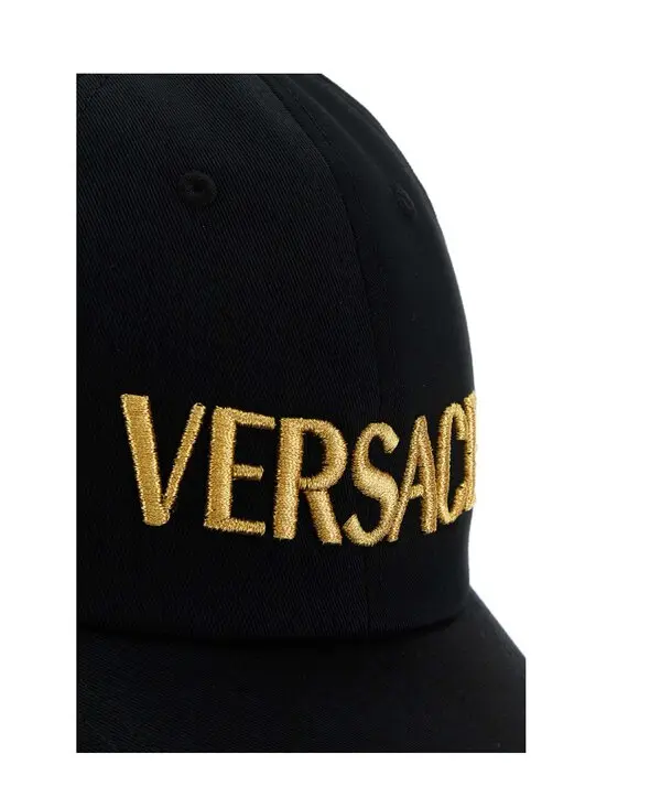 Versace Logo Embroidered Baseball Cap