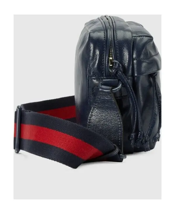 Gucci Double G Leather Shoulder Bag