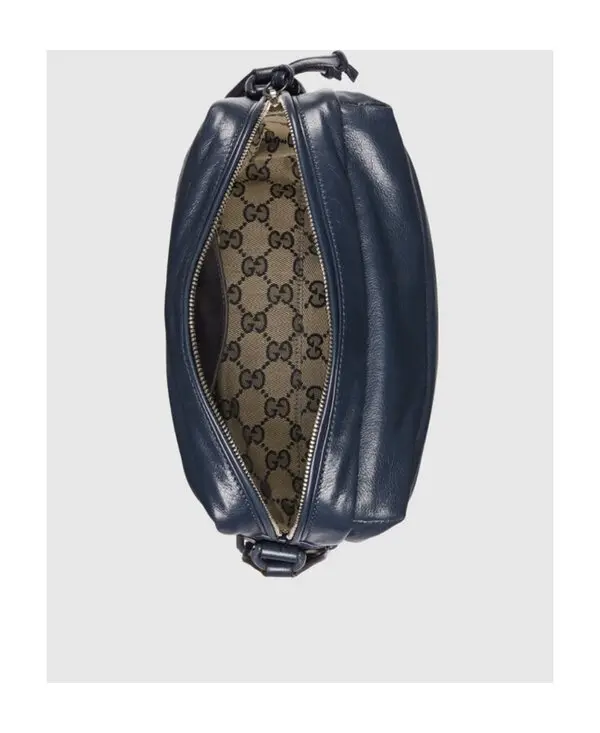 Gucci Double G Leather Shoulder Bag