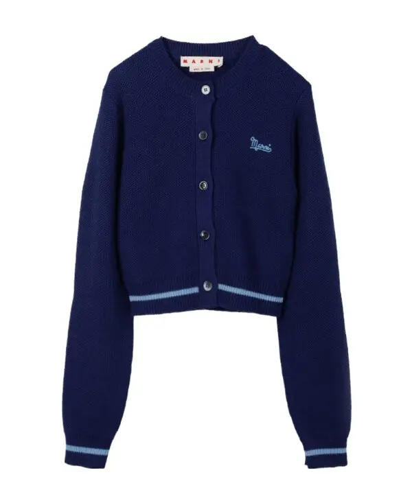 Marni Embroidered Virgin Wool Cardigan - No