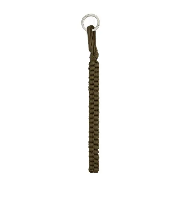 Bottega Veneta Intreccio Rope Key Ring - Brown