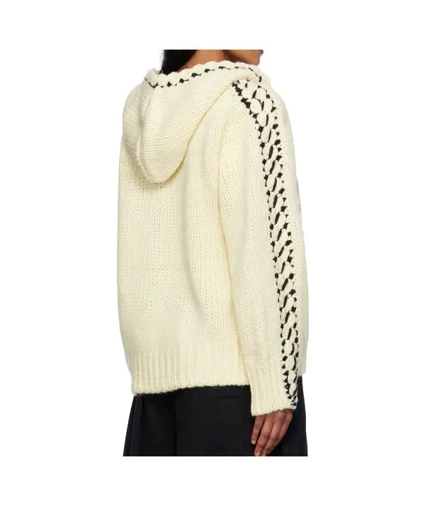 OPEN YY Knitted Hoodie With Jacquard Details