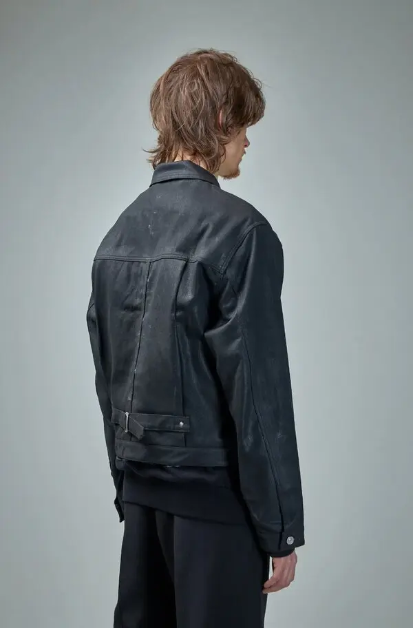 Givenchy Coated Denim Jacket - Black