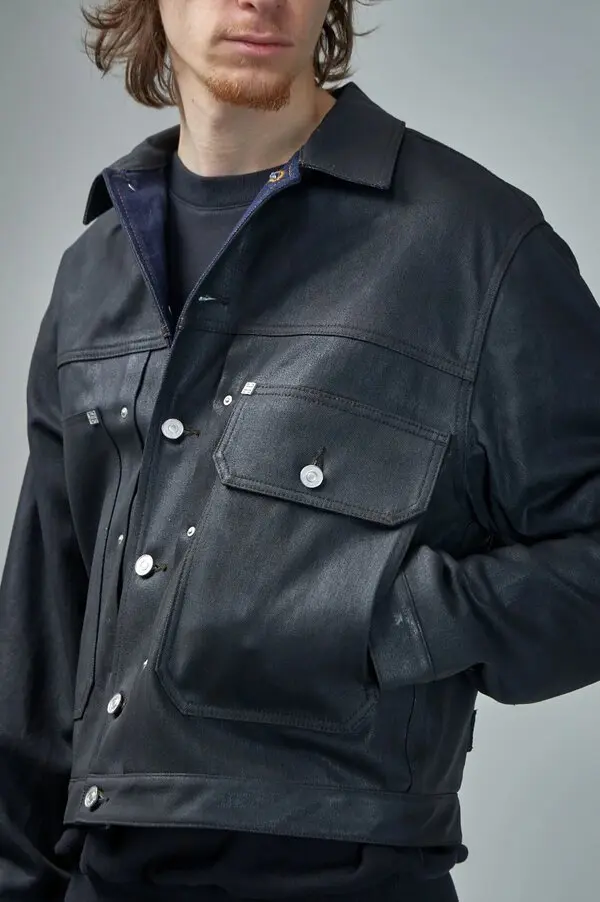 Givenchy Coated Denim Jacket - Black