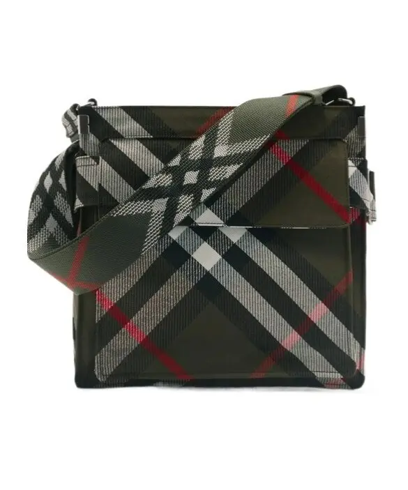 Burberry Checked Messenger Bag - Lake Color