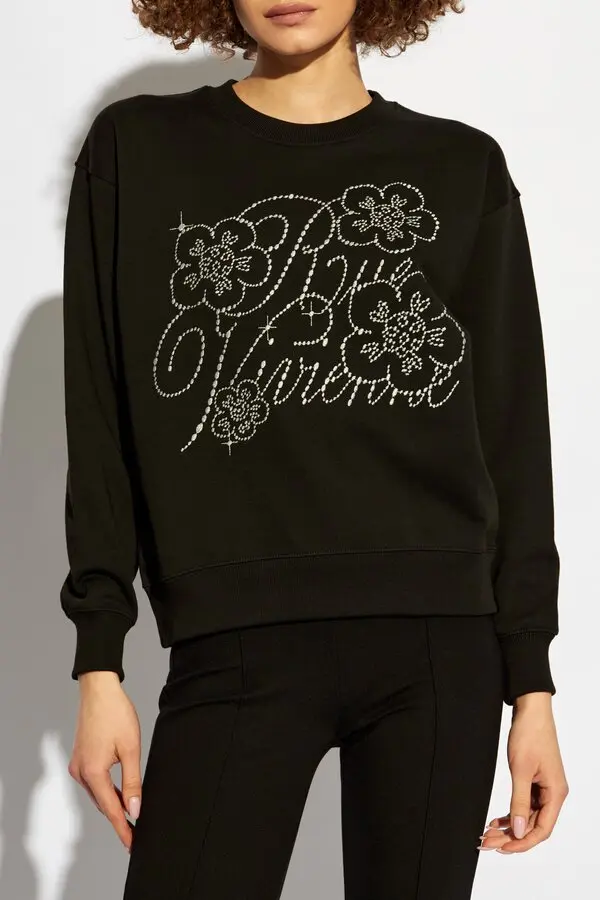 Kenzo Floral Embellished Crewneck Sweatshirt