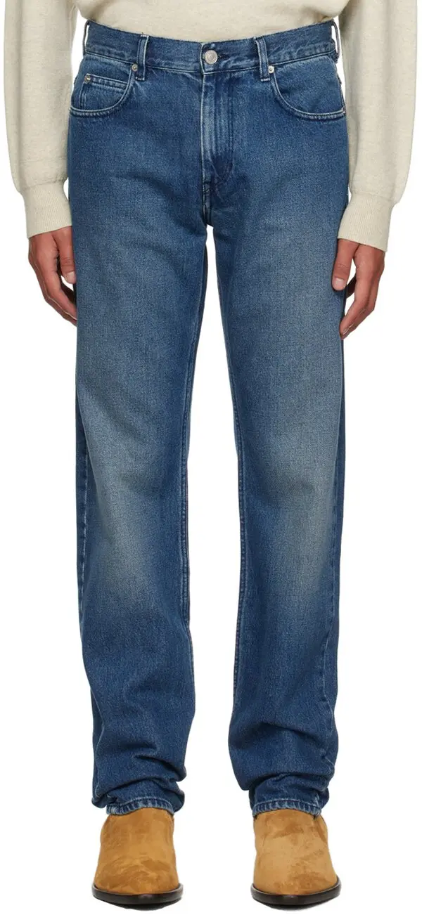 Isabel Marant Étoile Logo-patch Straight-leg Jeans