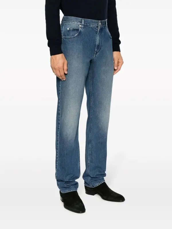 Isabel Marant Étoile Logo-patch Straight-leg Jeans