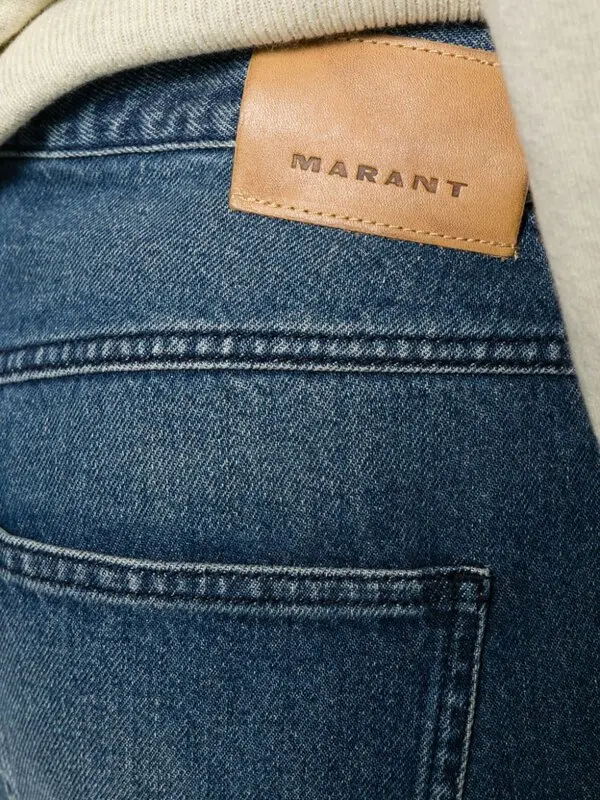Isabel Marant Étoile Logo-patch Straight-leg Jeans